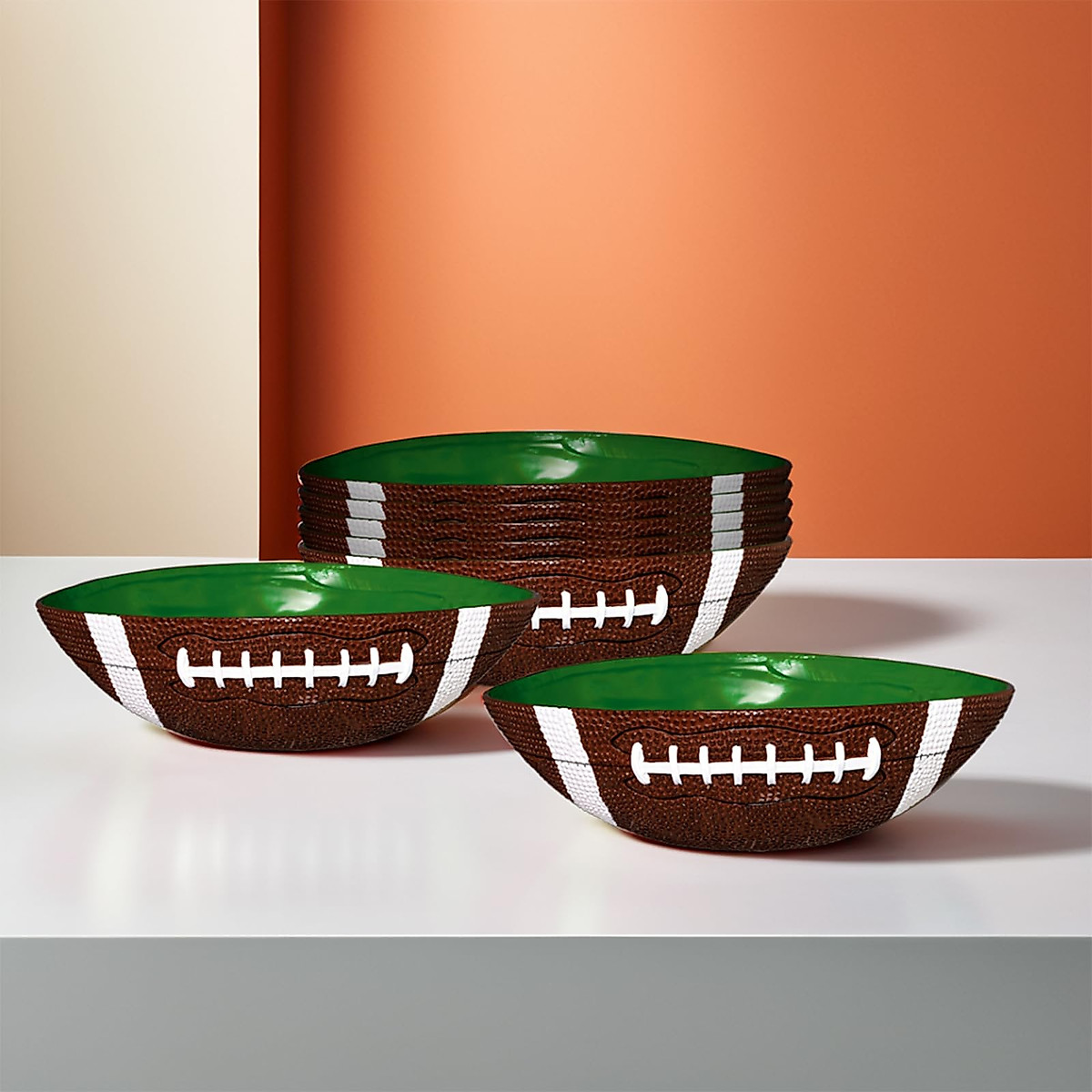 Football Plastic Bowl - 12 1/2" x 10", 1 Pc