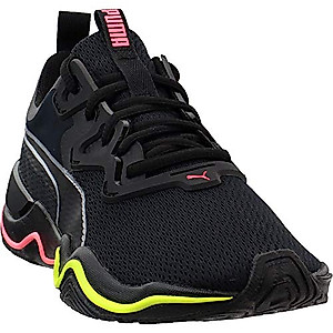 PUMA womens Zone Xt Sneaker, Puma Black-nite Pink-puma Silver, 9.5 US