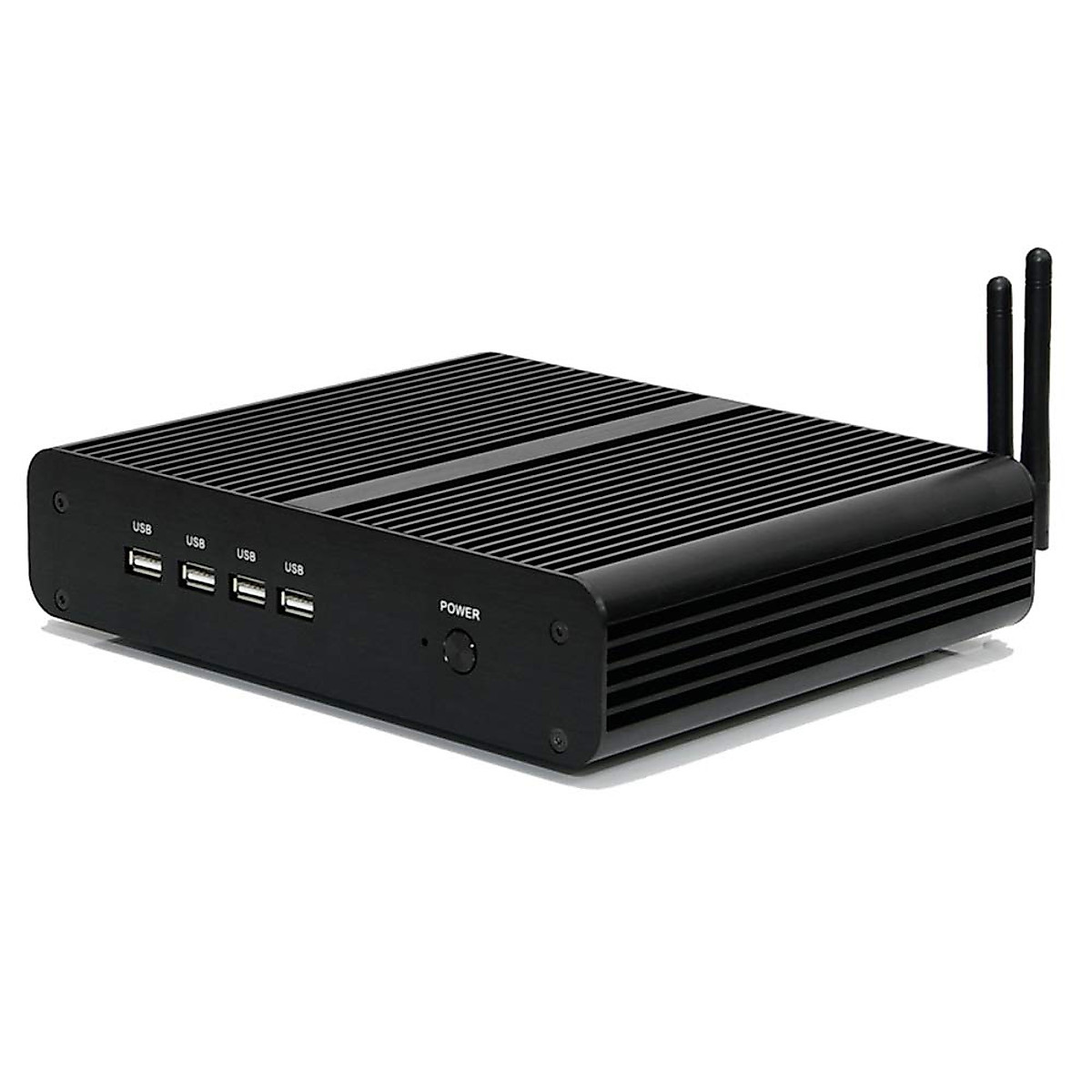 PARTAKER Fanless Mini PC, Desktop Computer, Core I7 1165G7 11th Gen 4 Cores CPU, 16G RAM 512G SSD, Windows 11 Pro or Linux Ubuntu, 4K Display, HDMI, DP, Aluminum Alloy Case