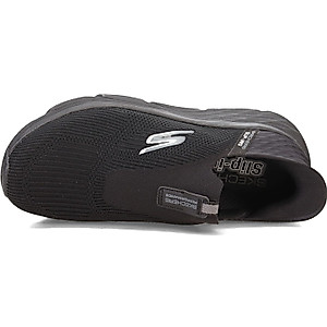 Skechers Men's Max Cushioning Slip-Ins-Athletic Slip-On Running Walking Shoes with Memory Foam Sneaker, Black, 10.5