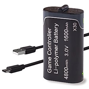 HYUMUDYE Rechargeable Controller Battery Pack for Xbox Series X|S, Xbox One S/X, Xbox Elite, Rechargeable Lithium Battery with 4800mWh Capacity, Enjoy Max 40Hrs Wireless Game time