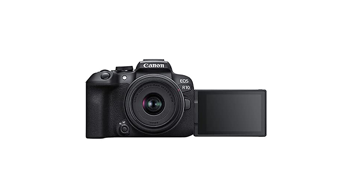 Canon EOS R10 Mirrorless Camera Bundle with 18-45mm Lens & Accessories