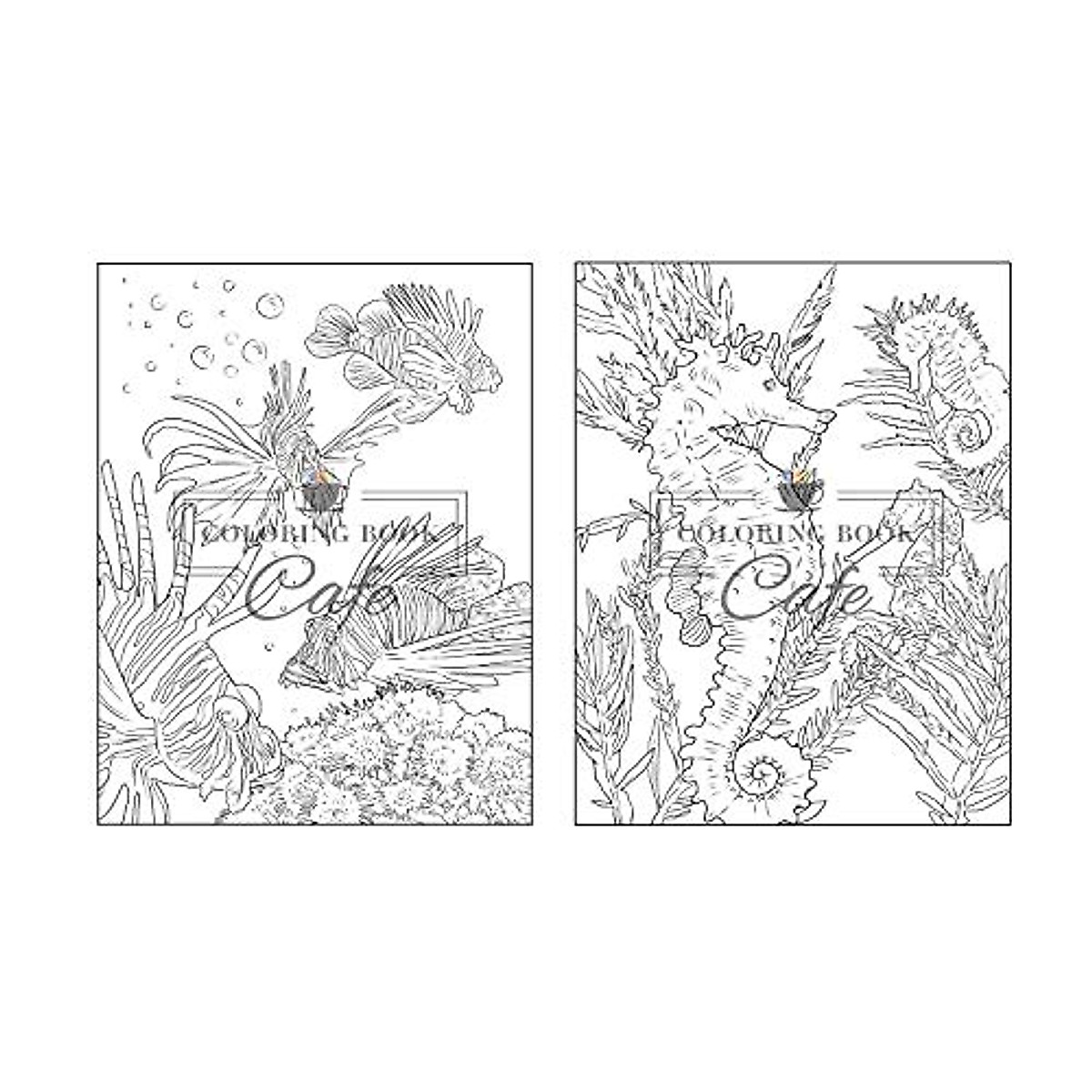100 Wildlife Scenes: An Adult Coloring Book Featuring 100 Most Beautiful Wildlife Scenes with Animals, Birds and Flowers from Oceans, Jungles, Forests and Savannas