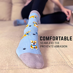 Women's Premium Comfort Corgi Socks 4-10
