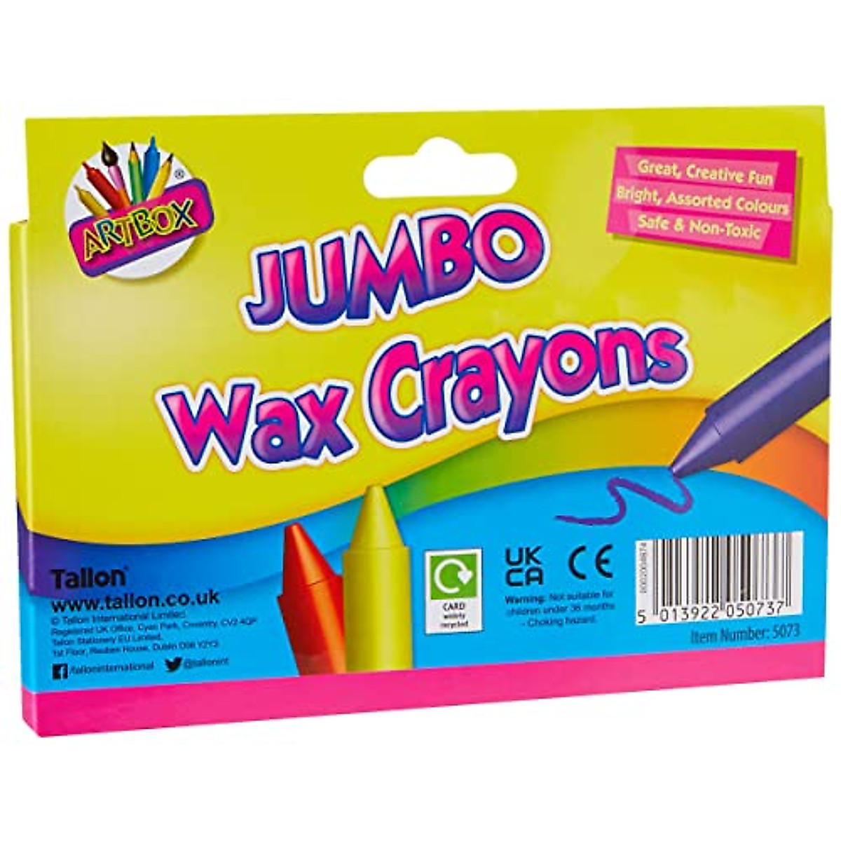 Artbox Jumbo Wax Crayons (Pack of 12)