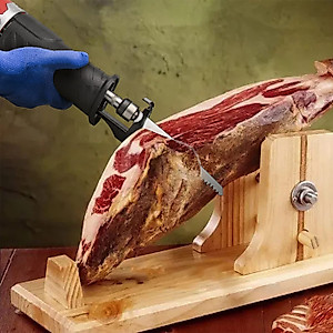 JIAYOUBAO 6 Pack Stainless Steel Frozen Meat Bone Cutting Reciprocating Saw Blades for Beef Turkey Sheep Wood Pruning Sawzall Blades