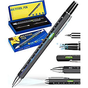 Gifts for Men Multitool Pen - Stocking Stuffers for Men Gifts for Dad Unique Christmas Gifts for Men Who Have Everything Pocket Multi Tool Cool Gadgets for Men Husband Boyfriend Mechanic Tools for Men