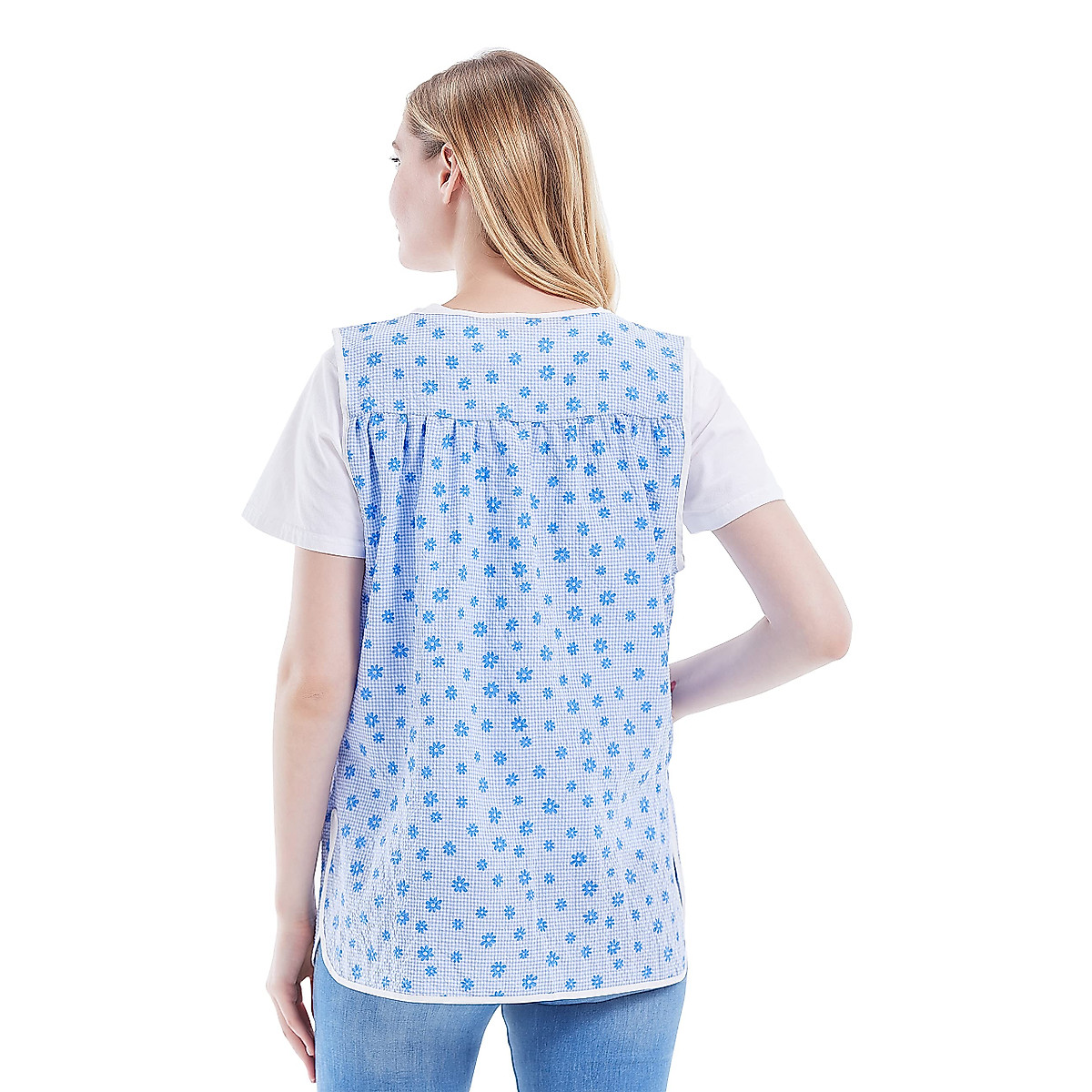 Nanxson Women Cobbler Apron with 2 Patch Pockets,Smock with Buttons for Work Chef kitchen CF3152