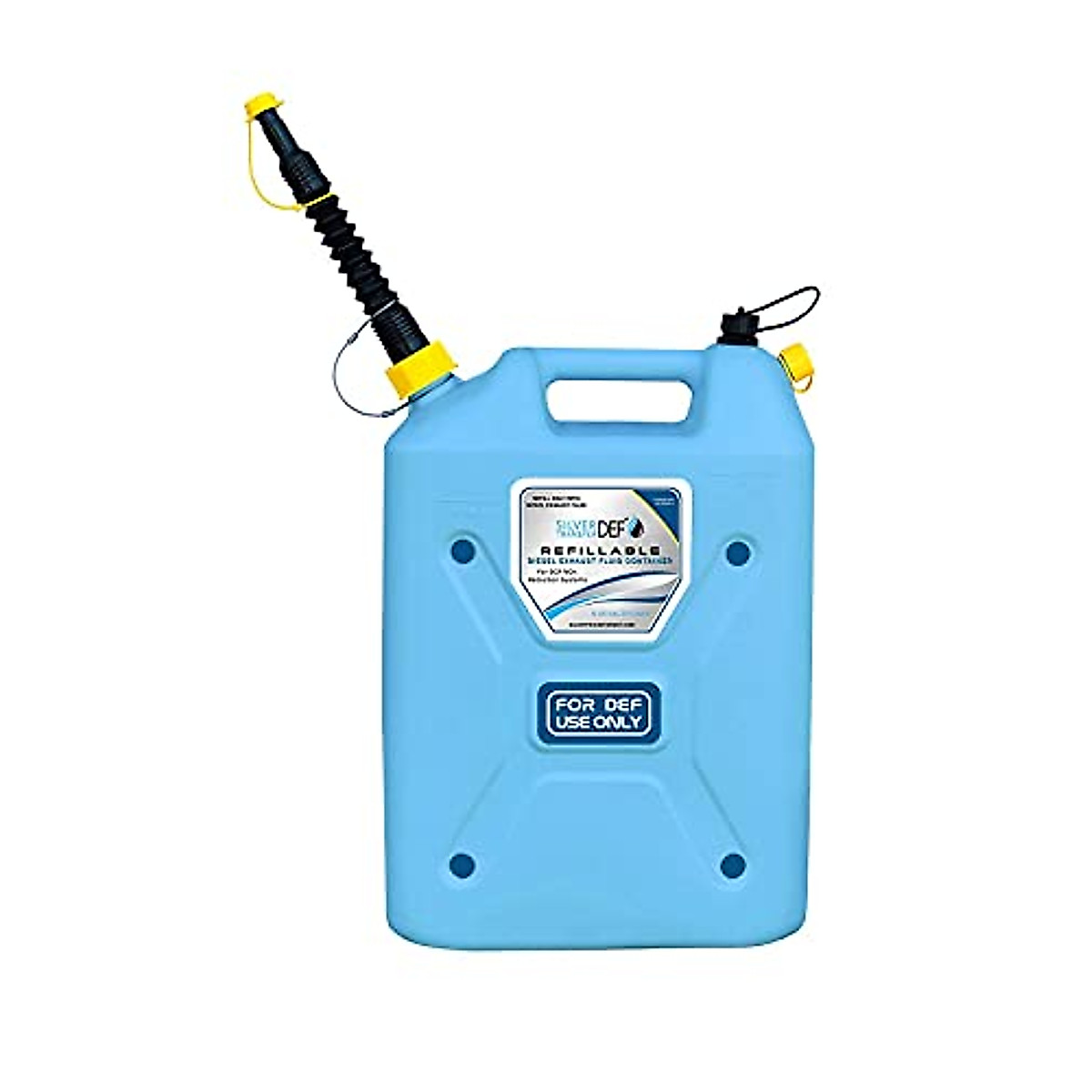 Diesel Exhaust Fluid Refillable DEF Jug 5 Gallon - Silver Transfer - STS-0777