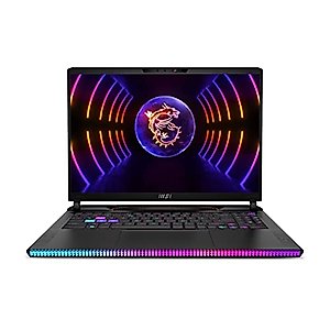 MSI Raider GE68Hx 16" QHD+ 240Hz Gaming Laptop: Intel Core i9-13950HX, RTX 4070, 32GB DDR5, 2TB NVMe SSD, Thunderbolt 4, USB-Type C, Cooler Boost 5, Win 11 Pro: Black 13VG-047US