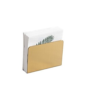 IMEEA Gold Napkin Holder Cocktail Napkin Holder Beverage Napkin Dispenser Stainless Steel Napkin Holder for Table