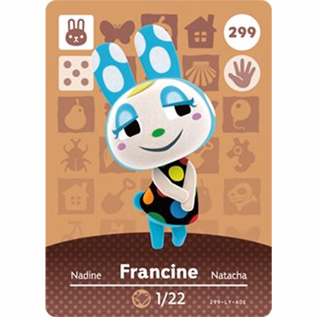 Francine - Nintendo Animal Crossing Happy Home Designer Amiibo Card - 299
