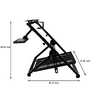P PBAUTOS G920 Racing Steering Wheel Stand with Cup Holder for Logitech G27/G25/G29/G920 Gaming Racing Simulator Wheel Stand, Without Wheel, Shifter and Pedals