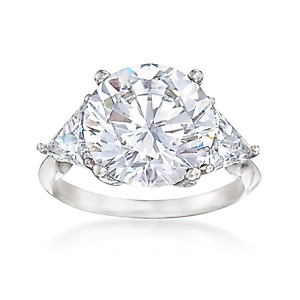 Ross-Simons 7.50 ct. t.w. CZ Ring in Sterling Silver. Size 7