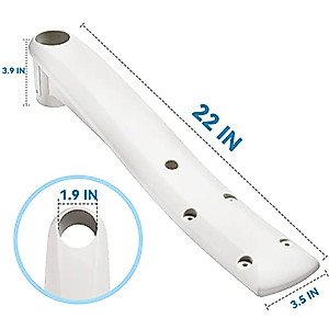 Pool Ladder Bracket,Deck Support 2 Pack Compatible with Swimming Pool BiltMor above Ground Step and Ladder System 160-0001PG…