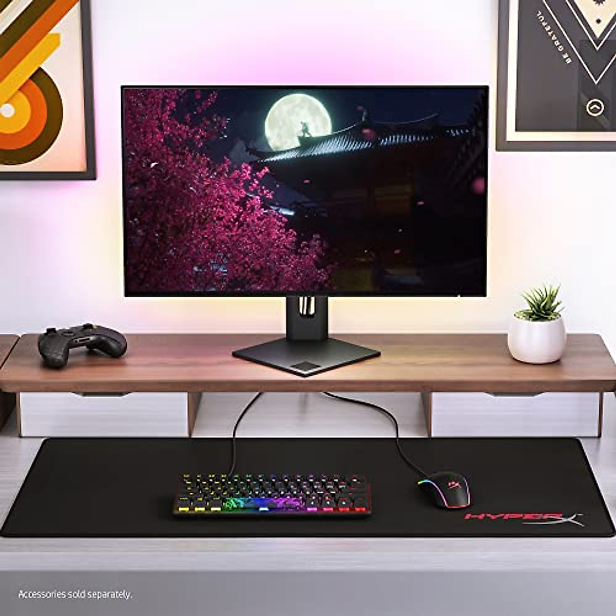 OMEN 27u 4K Gaming Monitor, 4K UHD Display (3840 x 2160), IPS panel, 99% sRGB, 95% DCI-P3, 16:9, AMD FreeSync Premium Pro Technology, 27u (2022),Black