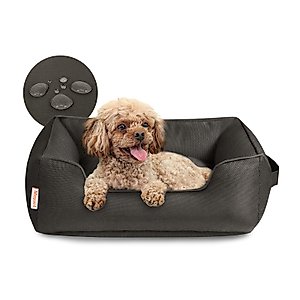 Miguel Outdoor Waterproof Cat Bed with Side, Oxford Durable Dog Bed for Small Dog Easy Clean, All Weather Rectangle Medium Pet Bed Bolster Tough Puppy Bed Scratch Resistant Removable Cover, 25 inches
