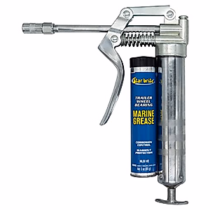 STAR BRITE Pistol Grease Gun with 3 OZ. Cartridge (028703),Silver