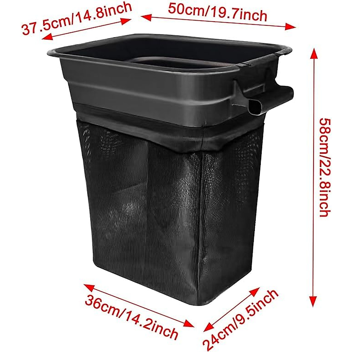 shiosheng 1pcs Replaces #532400226 400226 960730028,966529103, 960730019 Soft Grass Bag for Husqvarna Poulan AYP Craftsman G483ST, RZ30, RZ3016, AYP, Dixon Riding Lawn Mowers