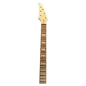 Fistrock DIY Electric Guitar Kit Beginner Kit 6 String Right Handed with Flamed Maple Veneer Top Basswood Body Hard Maple Neck Rosewood Fingerboard Chrome Hardware Build Your Own Guitar.