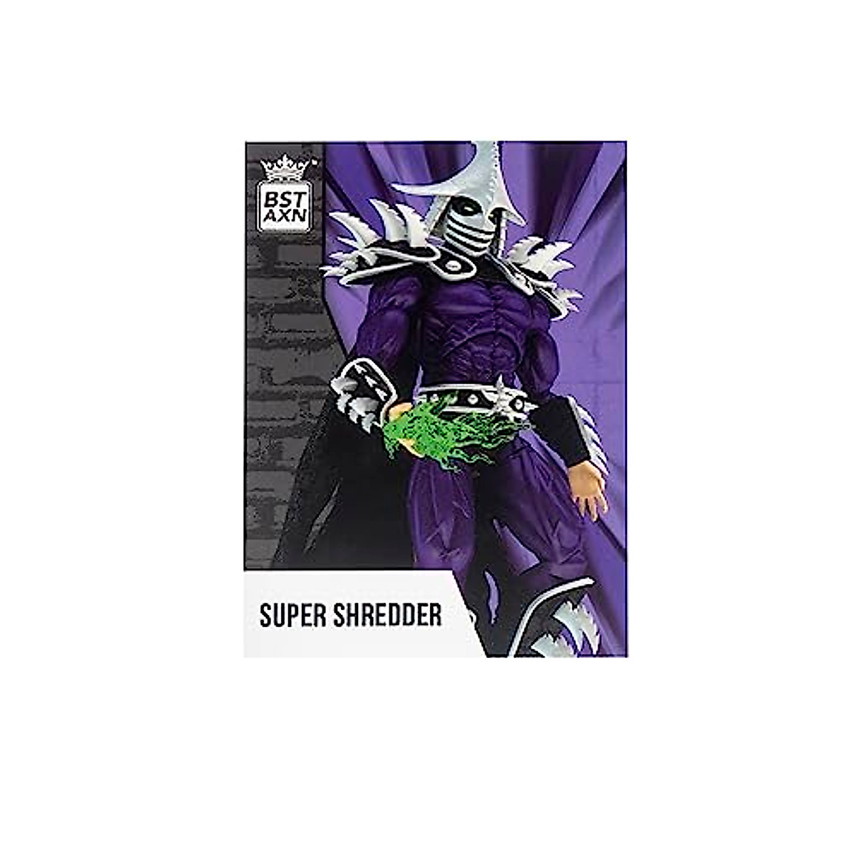The Loyal Subjects Teenage Mutant Ninja Turtles BST AXN Limited Edition SDCC 2023 Super Shredder Glow-in-The-Dark 8-inch XL Action Figure