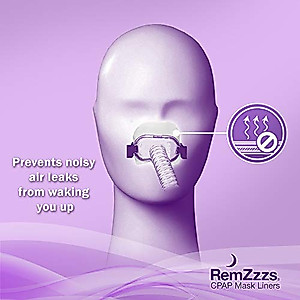 RemZzzs Nasal Pillow Cpap Mask Liners (7A-NPK) - Reduce Noisy Air Leaks and Painful Blisters - Cpap Supplies and Accessories - Compatible with ResMed Respironics and Fisher Paykel