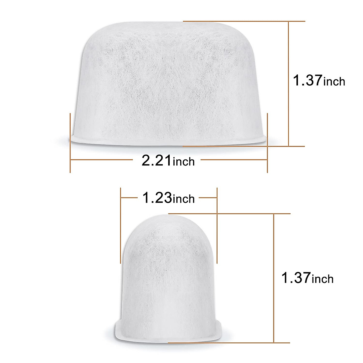 Premium 12-Pack Replacement Charcoal Water Filters for Keurig Coffee Machine