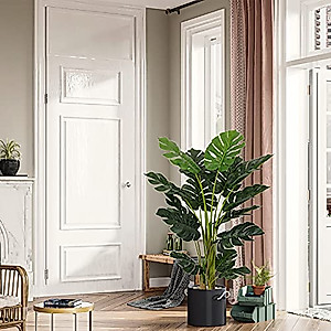 VIAGDO Artificial [Monstera] Deliciosa [Plant] 4ft Tall 15 Decorative Split Leaves, Faux Swiss Cheese [Plant] Fake Tropical [Monstera] Palm Tree for Home Office Room Store Garden Floor Decor