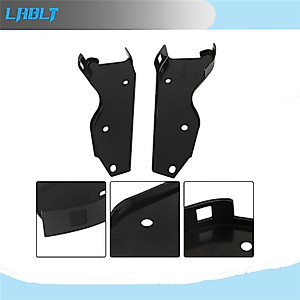 LABLT Rear Bumper Brackets Replacement for Pickup 2WD / 4WD 1964-1972, F-100, F-250, F-350, Black, Steel