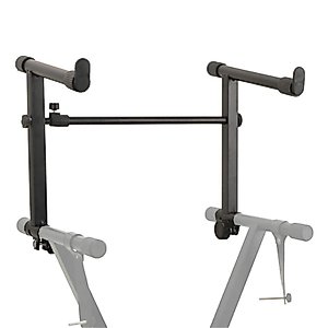 Miwayer Keyboard Stand Extension Adapter for X-Style Keyboard Stand, 2 tier keyboard stand Adjustable Width (Keyboard Stand Extension)