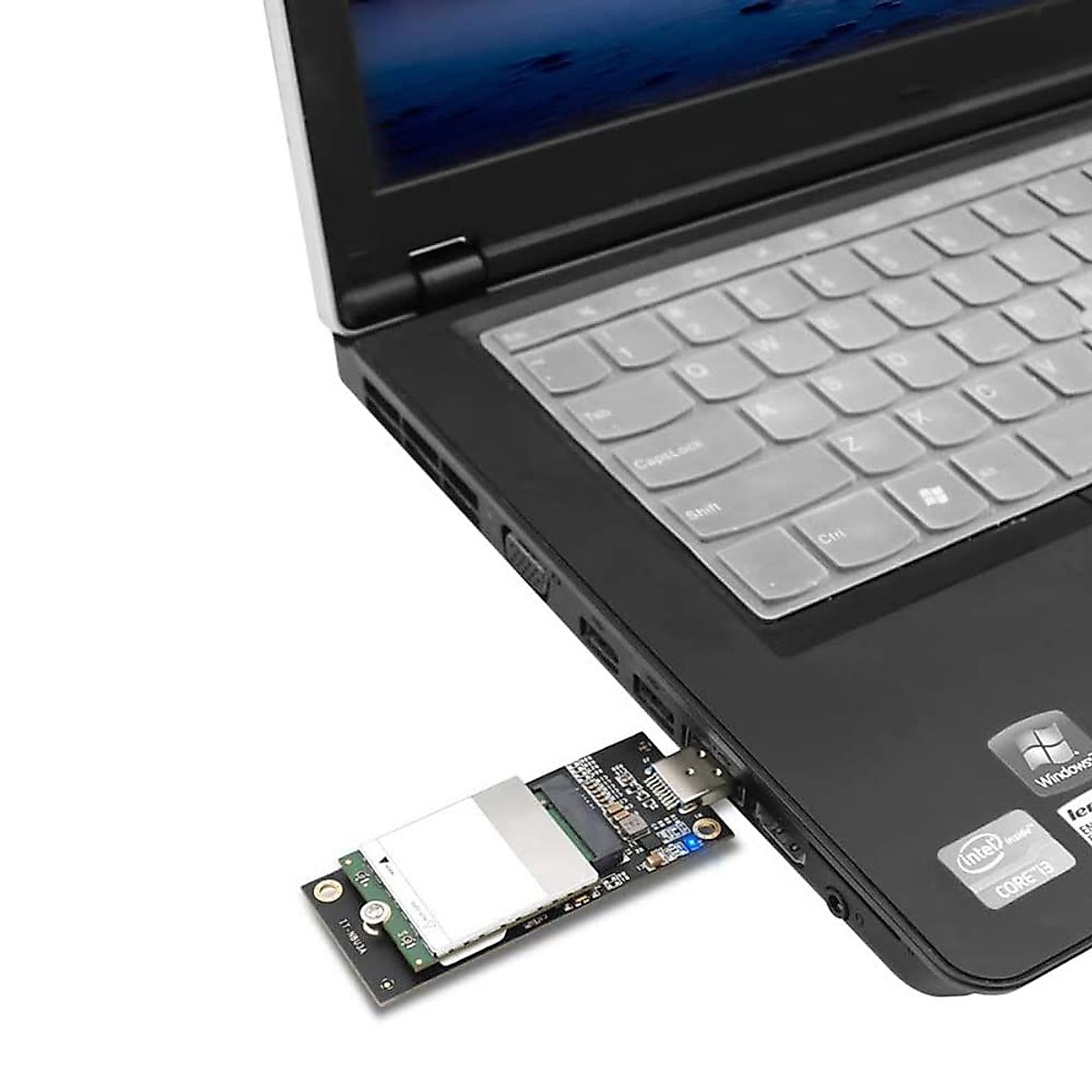 NGFF(M.2) Key B to USB 3.0 Adapter with SIM 6Pin Slot for WWAN/LTE Module