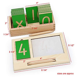 Amazing Child Mini Grooved Number Tiles with Stylus