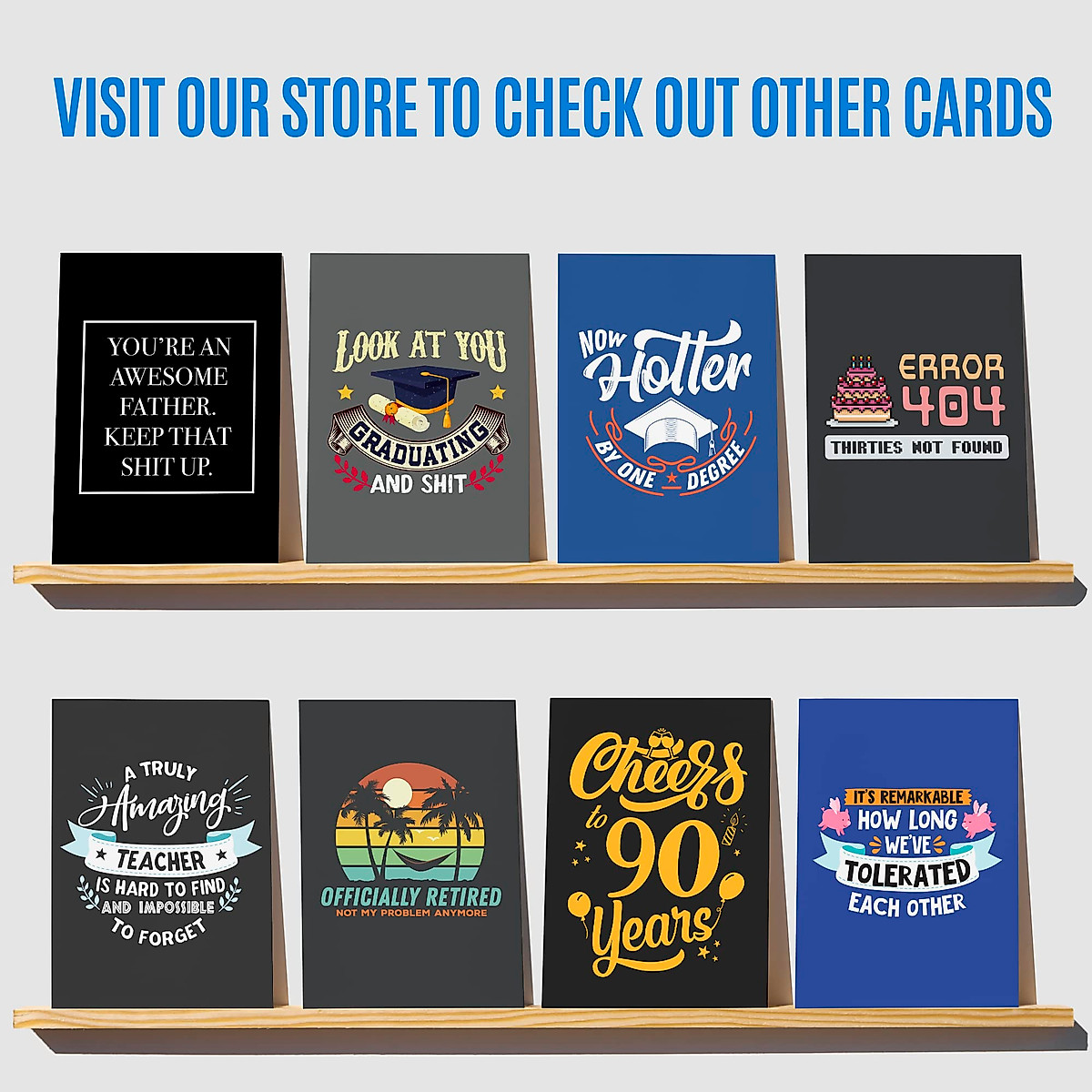 Funny birthday card for him or her with envelope | Joke card idea for 16th, 18th, 21st, 30th, 40th, 50th, 60th birthday for men or women | Fun bday card for best friend, family, co-worker…