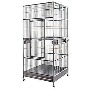 XXL Large Bird Flight Cage Parrot Aviary H80xw35.5xd35.5