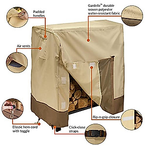 Classic Accessories Veranda Water-Resistant 4 Foot Log Rack Cover, Patio Furniture Covers