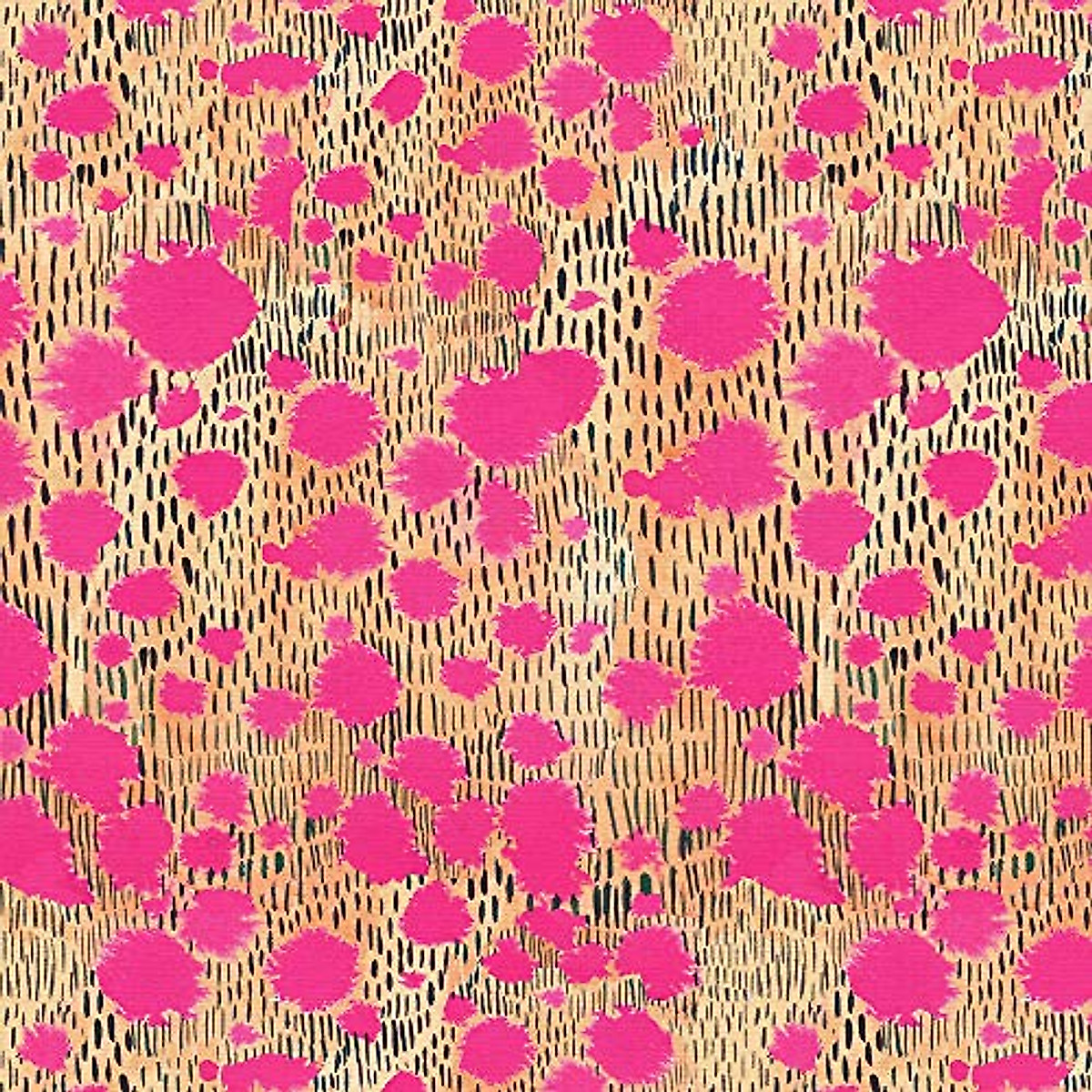 PBS Fabrics Lush and Wild by Katie Kortman, Sateen 2 Yard, Freckled Wood, Pink