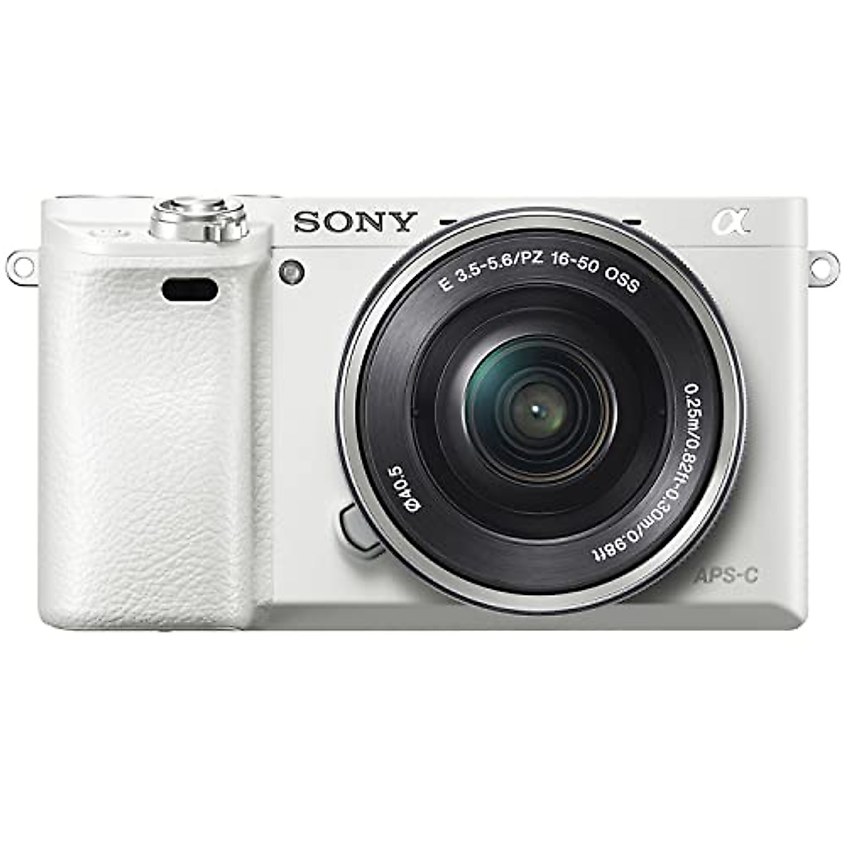 Camera Bundle for Sony Alpha a6000 Mirrorless Digital Camera with 16-50mm and 55-210mm Lenses (White) Must Have Bundle with Wide Angle and Telephoto Lens + Accessories (Renewed)