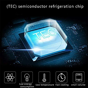 Toxz 12V Electric Cup Cooler Cup Cans Drink Beverage Liquids Portable Holder Cooling,Food Grade Aluminum Cup,Fast Refrigeration Cup