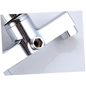 SEWOART Utility Faucet Bathroom Accesories Wall Mounted Bathroom Faucet Mixer Tap Bathroom Faucet Brushed Nickel Modern Bathroom Faucet Shower Faucets Bath Tub Hot and Cold