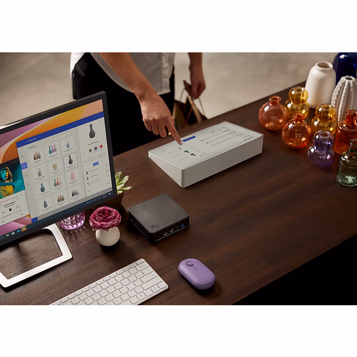 Intel NUC 13 Pro NUC13ANKi7 Mini PC, Intel i7-1360P, Intel Iris Xe Graphics, WiFi 6E, Windows 11 Pro (64GB RAM + 4TB NVMe)