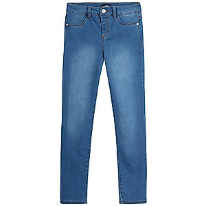 DKNY Girls’ Jeans - Super Stretch Denim Jegging Jeans - Casual Skinny Jeans for Girls (7-14), Size 8, Bleeker 2