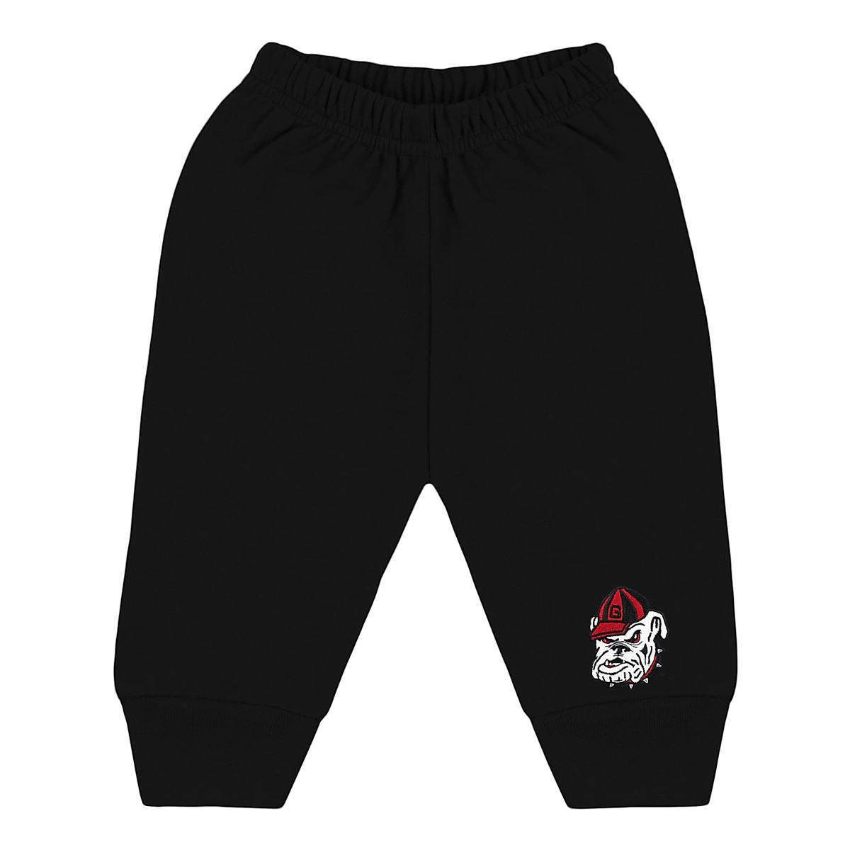 College Baby NCAA Infant Jogger Sweatpants, Georgia Bulldog Head Logo, Black, 18 Months