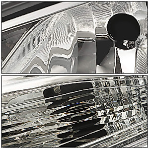 DNA Motoring Chrome amber HL-OH-FF12-CH-AM Headlight Assembly (Driver & Passenger Side)