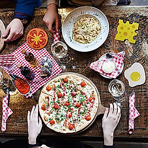 Sandwich Coasters for Drinks, Sets of 8 Funny Wood Coasters with Non-Slip Pads, Cute Coasters for Coffee Table Wooden Table, Unique Birthday Housewarming Gifts, Office Home Desk Decor 4 Inch