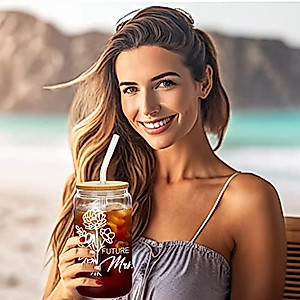 AYERMOYO Bride to Be Gifts-Bridal Shower Gifts-Engagement Gift-Engagement Gifts for Women-Engaged Gifts for Her- Bride Gifts-16 OZ Future Mrs Can Glass