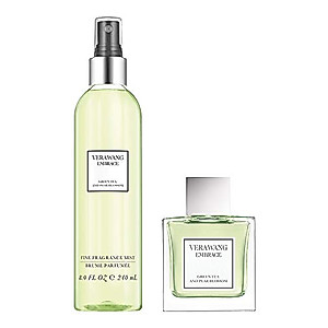 Vera Wang Embrace Green Tea + Pear Blossom Body Mist + Eau de Parfum Gift Set, Notes of Earthiness, Peony, and Sandalwood, Women's Fragrance, Long Lasting, Everyday Fragrance