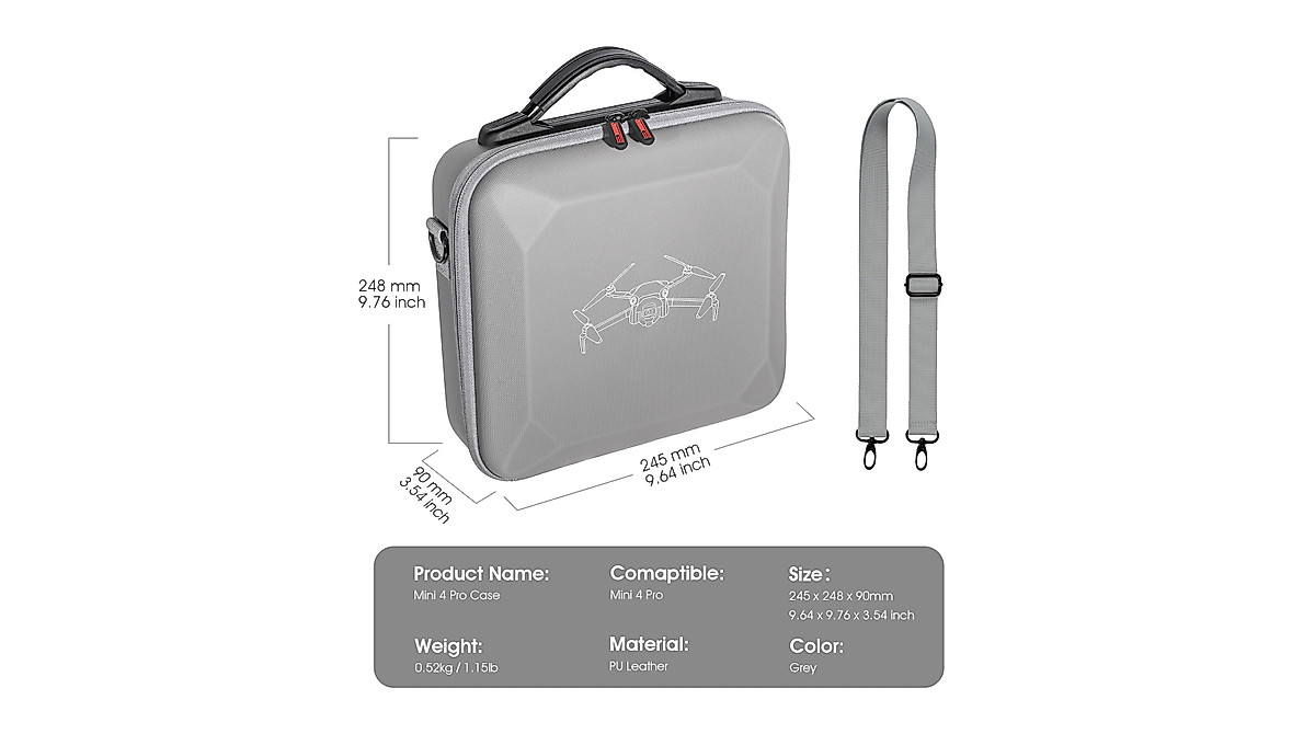 Waterproof Mini 3 Pro Case for DJI Mini 3/4 Pro & RC-N1/N2