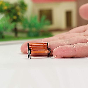 YZ87 10pcs Park Benches Model Train HO TT 1:87 Bench Chair Settee Railway Layout New