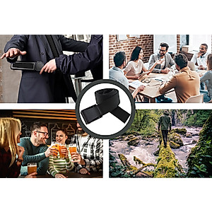 Titan Durable Outdoor Nylon Web Belt Metal Free (Black)