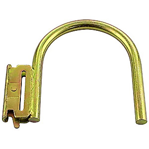 Robbor E-Track J Hook with E Track Spring Fitting Heavy Duty 5" Wide Enclosed Large Steel Jhook E Track Accessories for E Track and X Track System